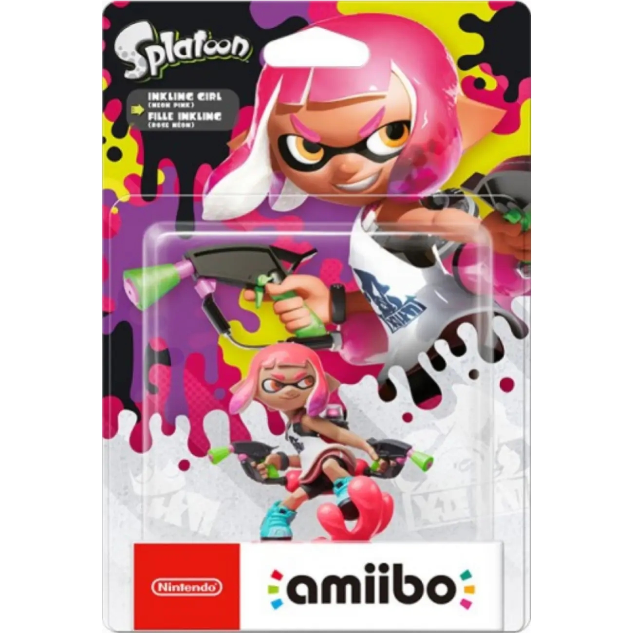 Фігурка Nintendo Amiibo Inkling Girl (Neon Pink) - Splatoon Collection ...